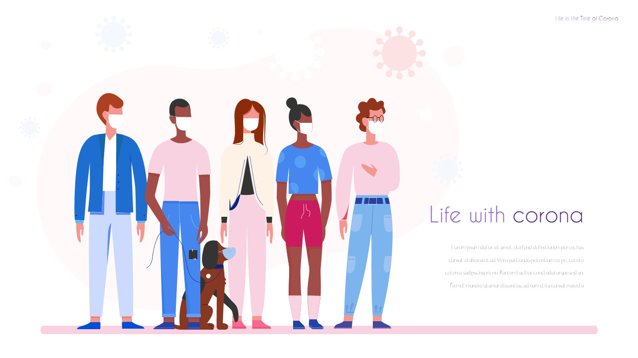 Living with Covid-19 powerpoint themes