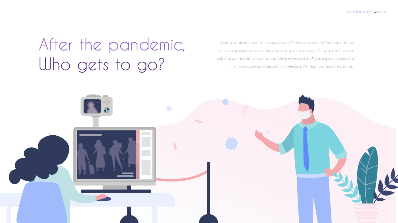 Living with Covid-19 powerpoint themes