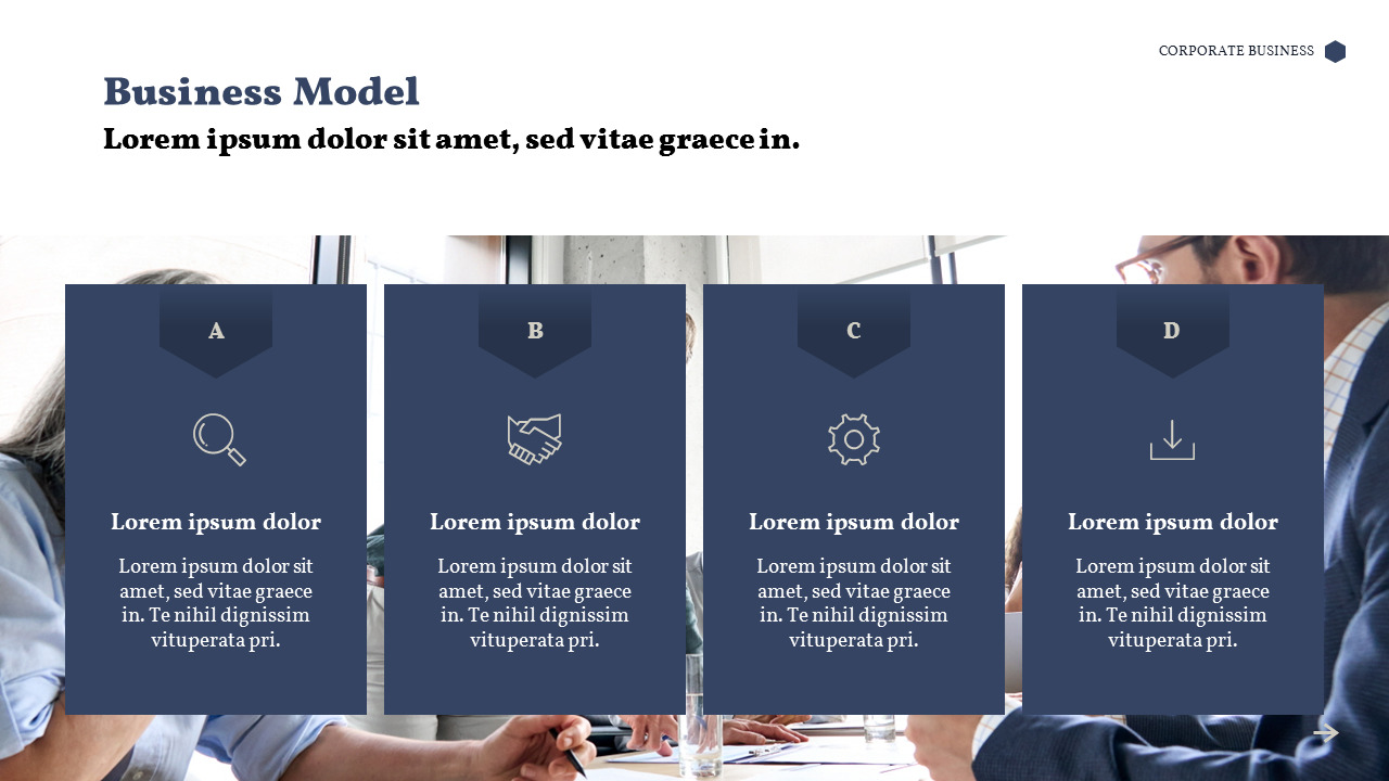 Corporate Business Hexagon Deck Simple Templates Design|Pitch|PPT