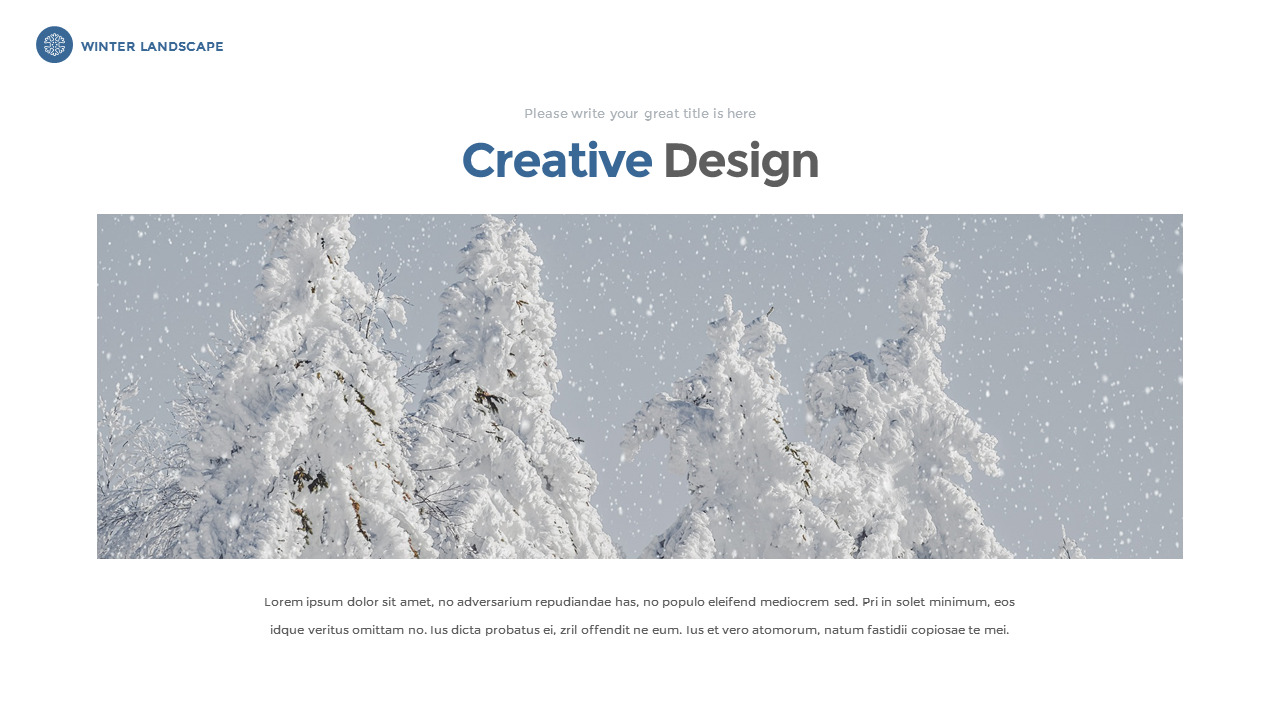 Winter Landscape slide powerpoint