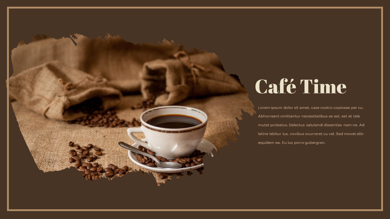 Café Time Creative Google Slides|Business