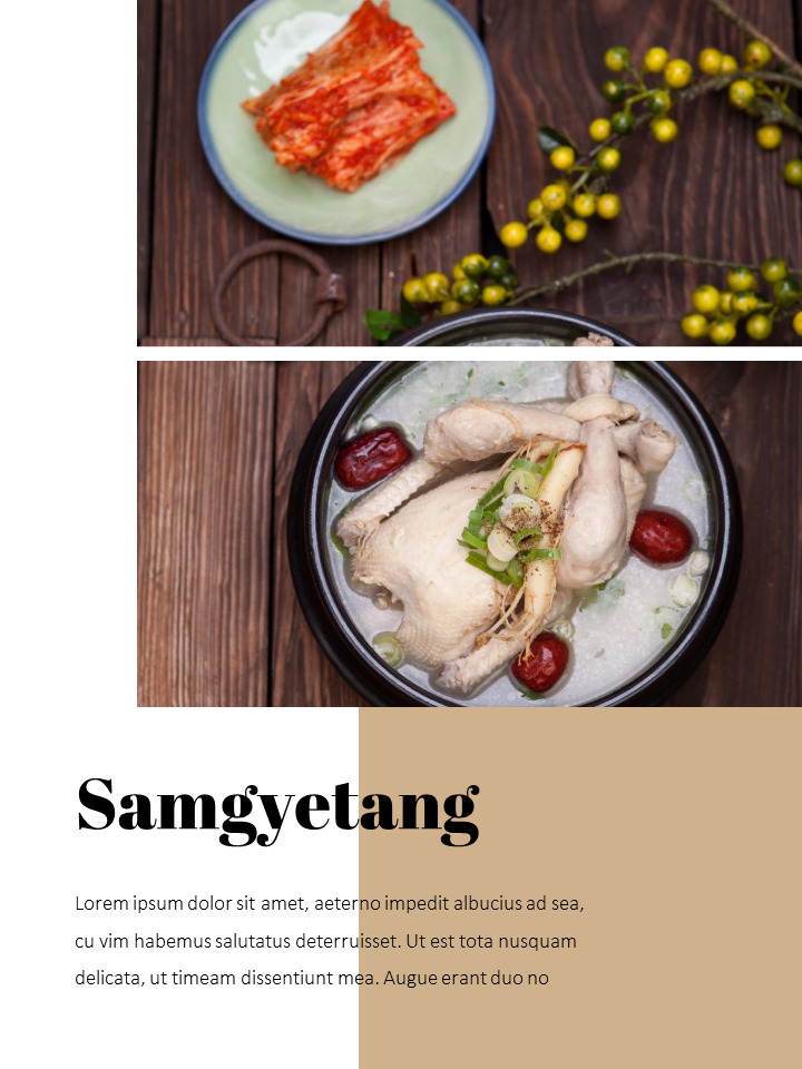 Korean Food Theme PT Templates