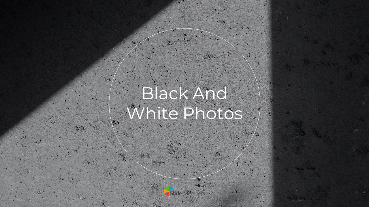 Black and White Photos Simple Google Slides|Lifestyle