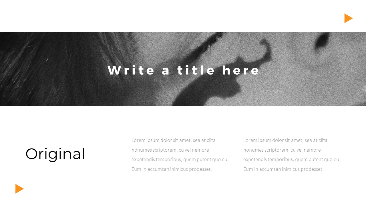 Black and White Photos Simple Google Slides|Lifestyle