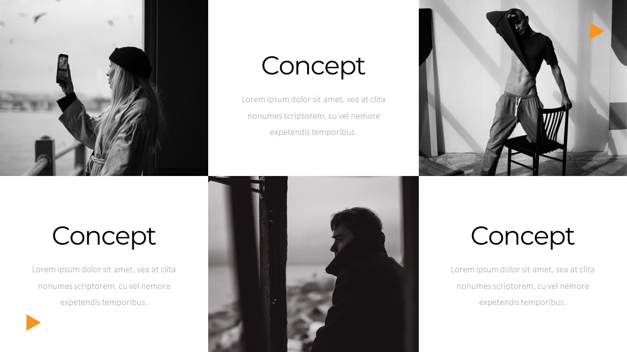 Black and White Photos Simple Google Slides|Lifestyle