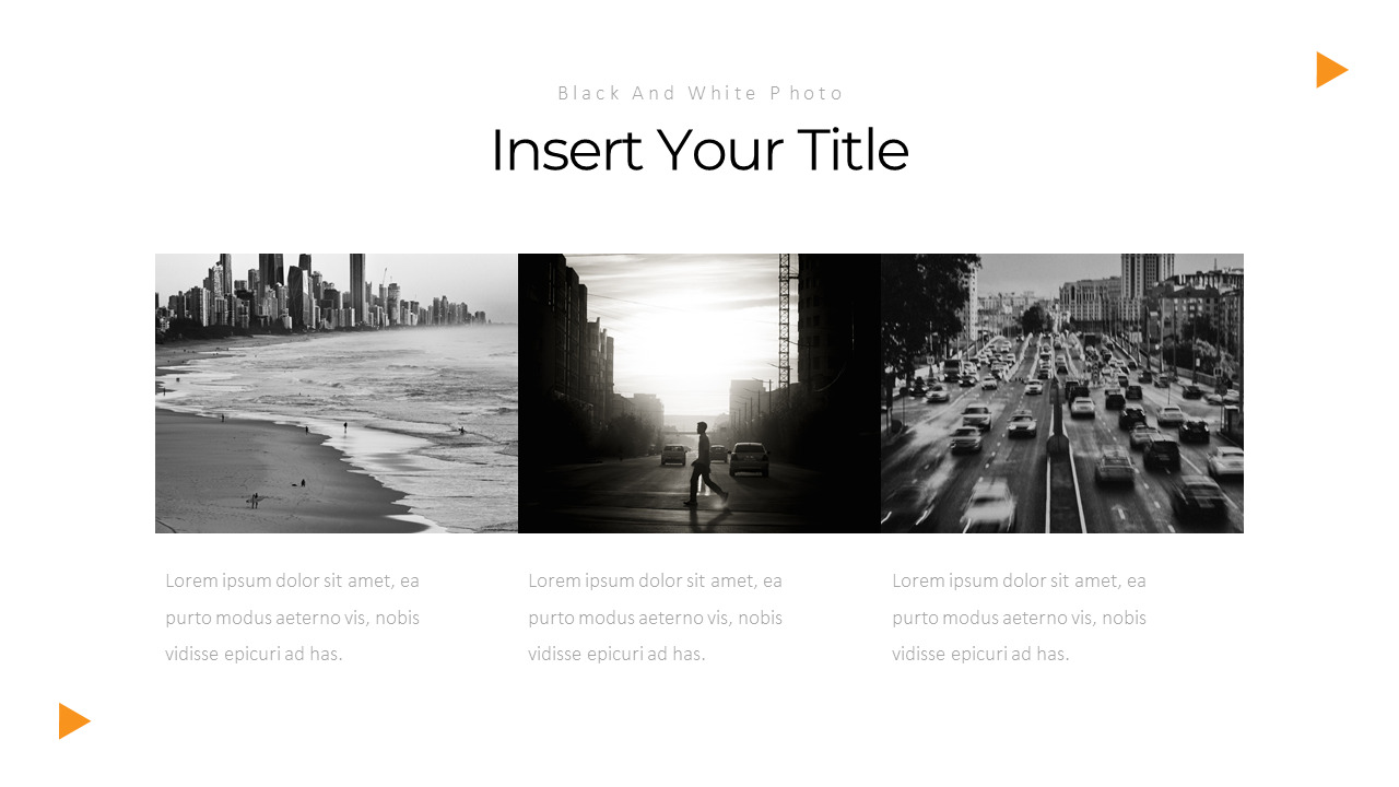Black and White Photos Simple Google Slides|Lifestyle