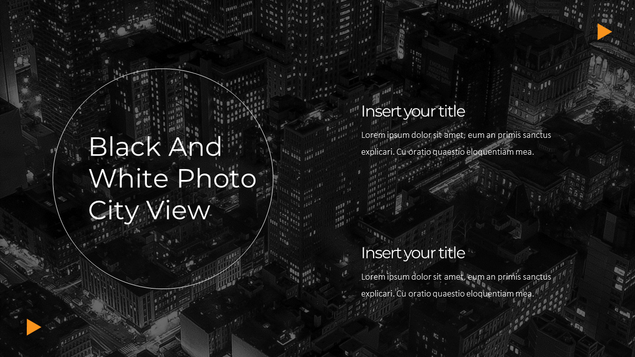 Black and White Photos Simple Google Slides|Lifestyle