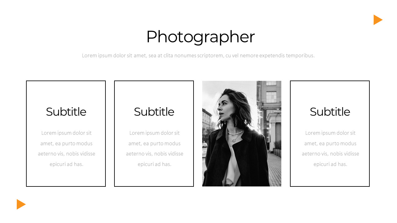 Black and White Photos Simple Google Slides|Lifestyle