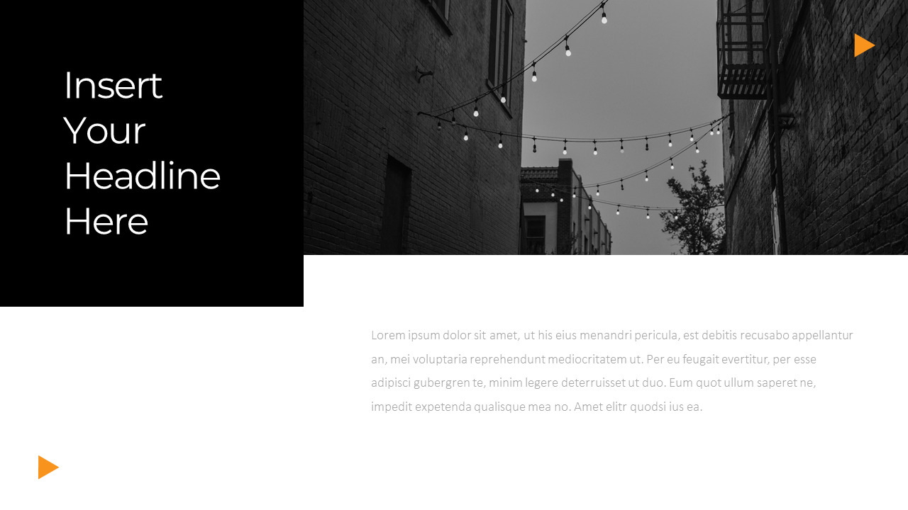 Black and White Photos Simple Google Slides|Lifestyle