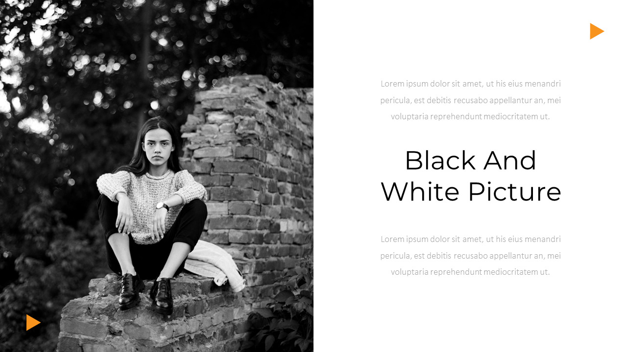 Black and White Photos Simple Google Slides|Lifestyle