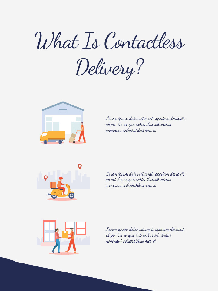 Delivery Service company profile template design