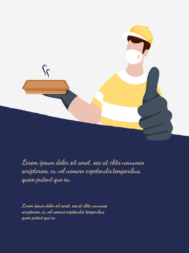 Delivery Service company profile template design