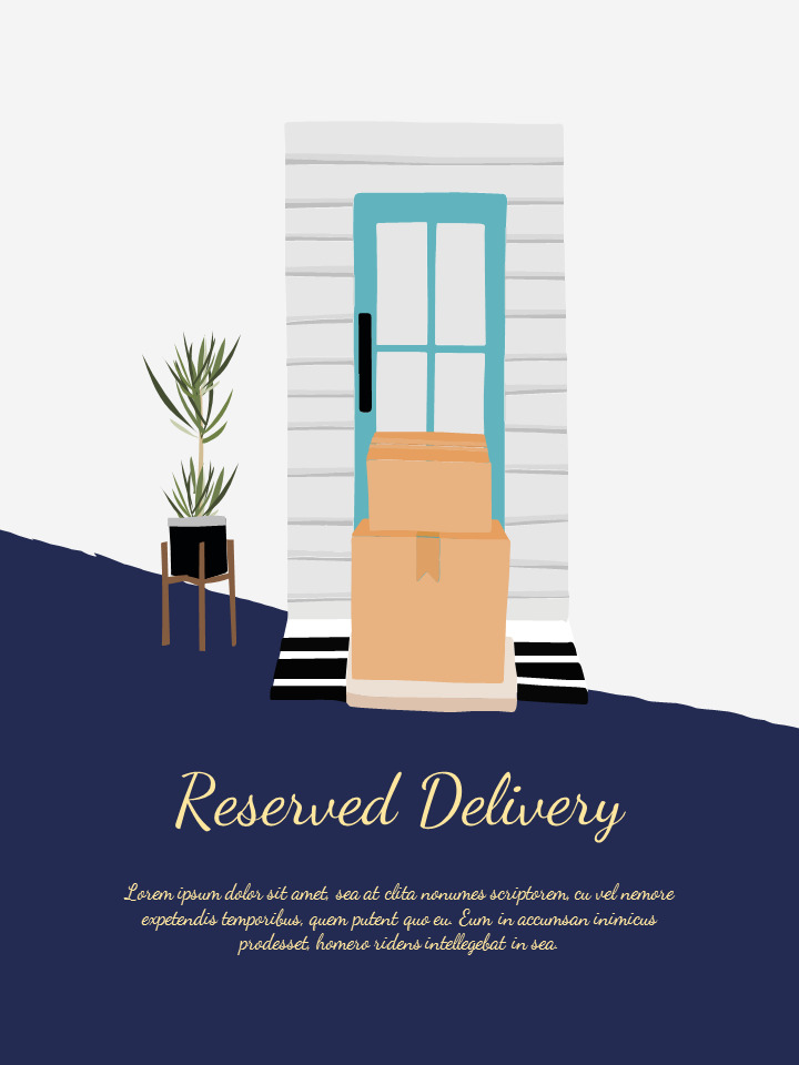 Delivery Service company profile template design