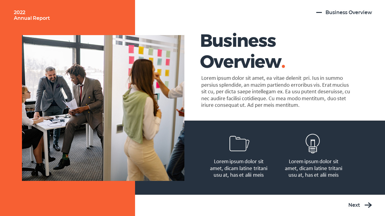 Annual Report team presentation template