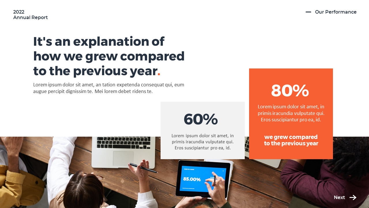 Annual Report team presentation template