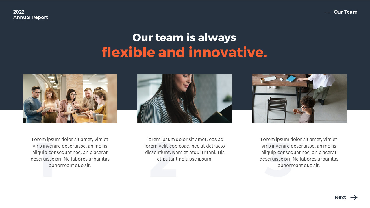 Annual Report team presentation template