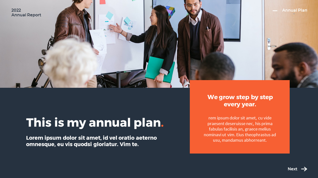Annual Report team presentation template