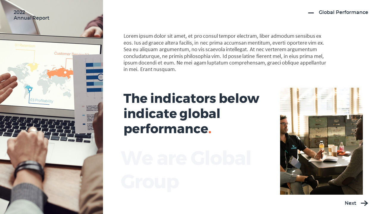 Annual Report team presentation template