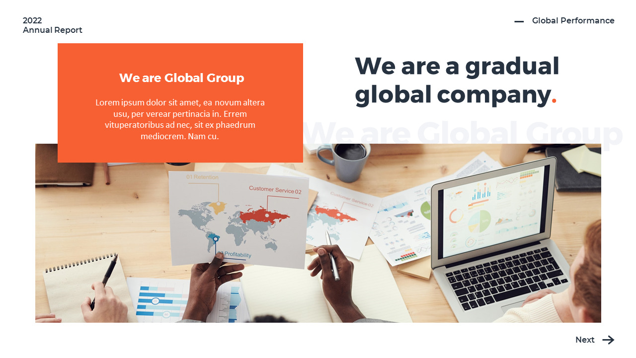 Annual Report team presentation template