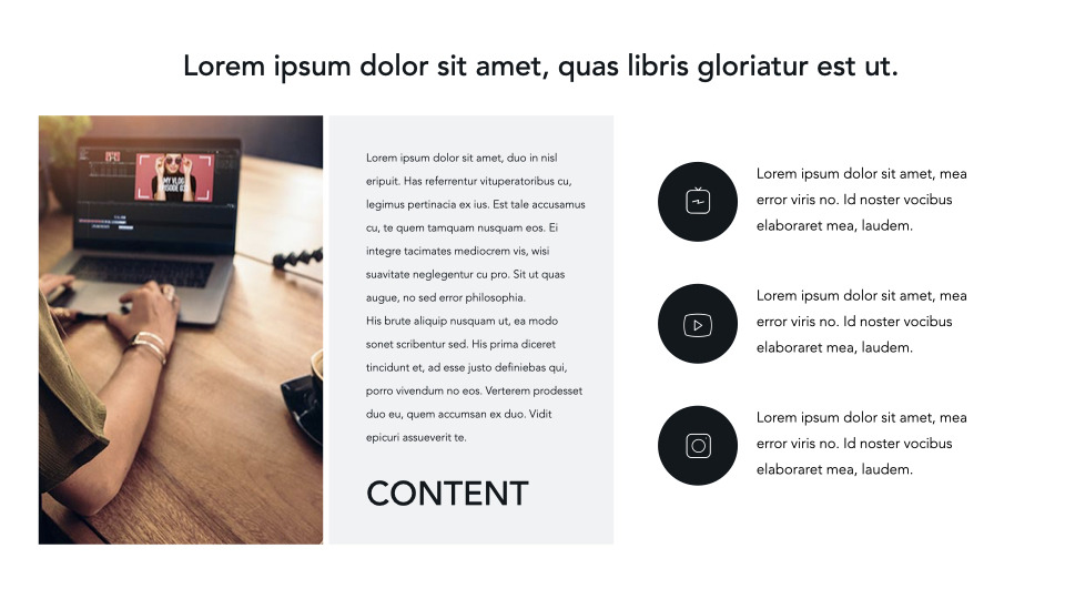 Content Creator slide template