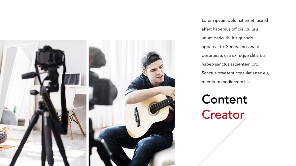 Content Creator slide template
