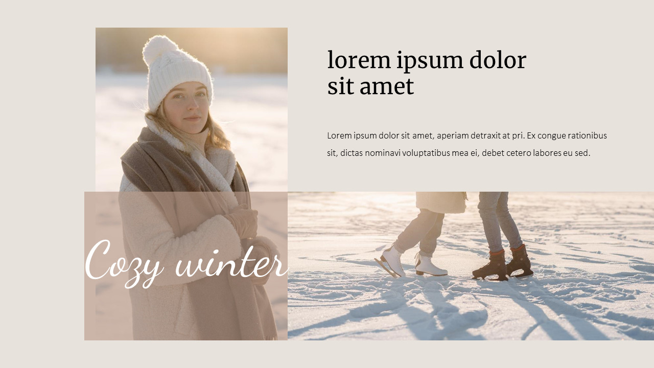 Cozy Winter Google Slides Templates|Lifestyle