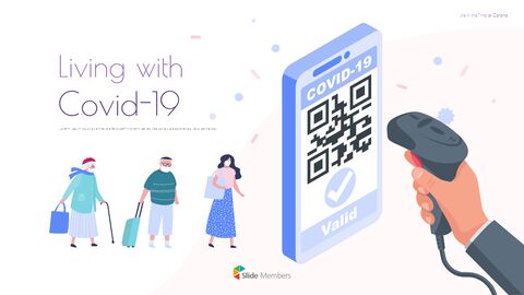 Living with Covid-19 Simple Google Slides