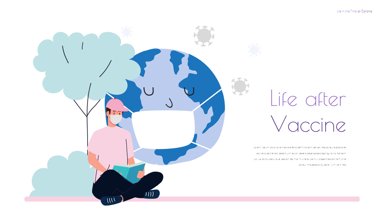 Living with Covid-19 Simple Google Slides