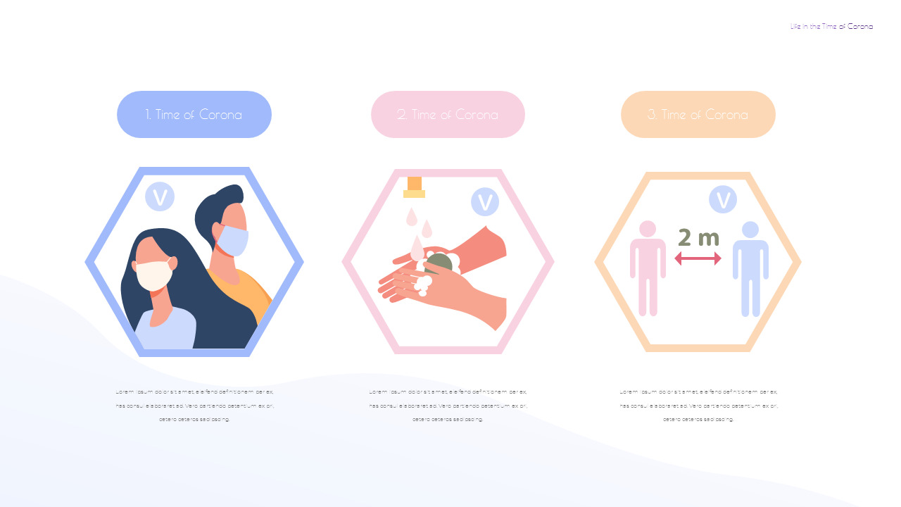 Living with Covid-19 Simple Google Slides