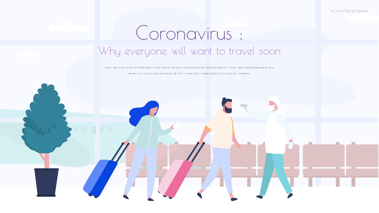 Living with Covid-19 Simple Google Slides