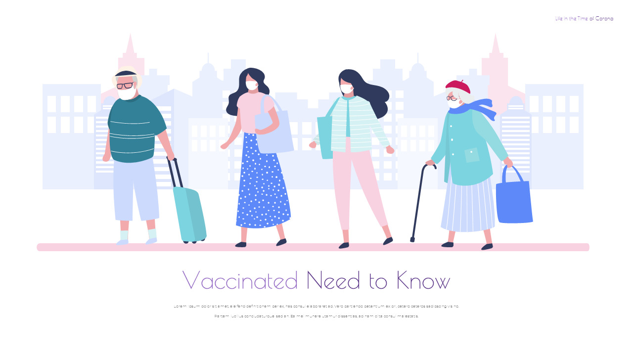 Living with Covid-19 Simple Google Slides