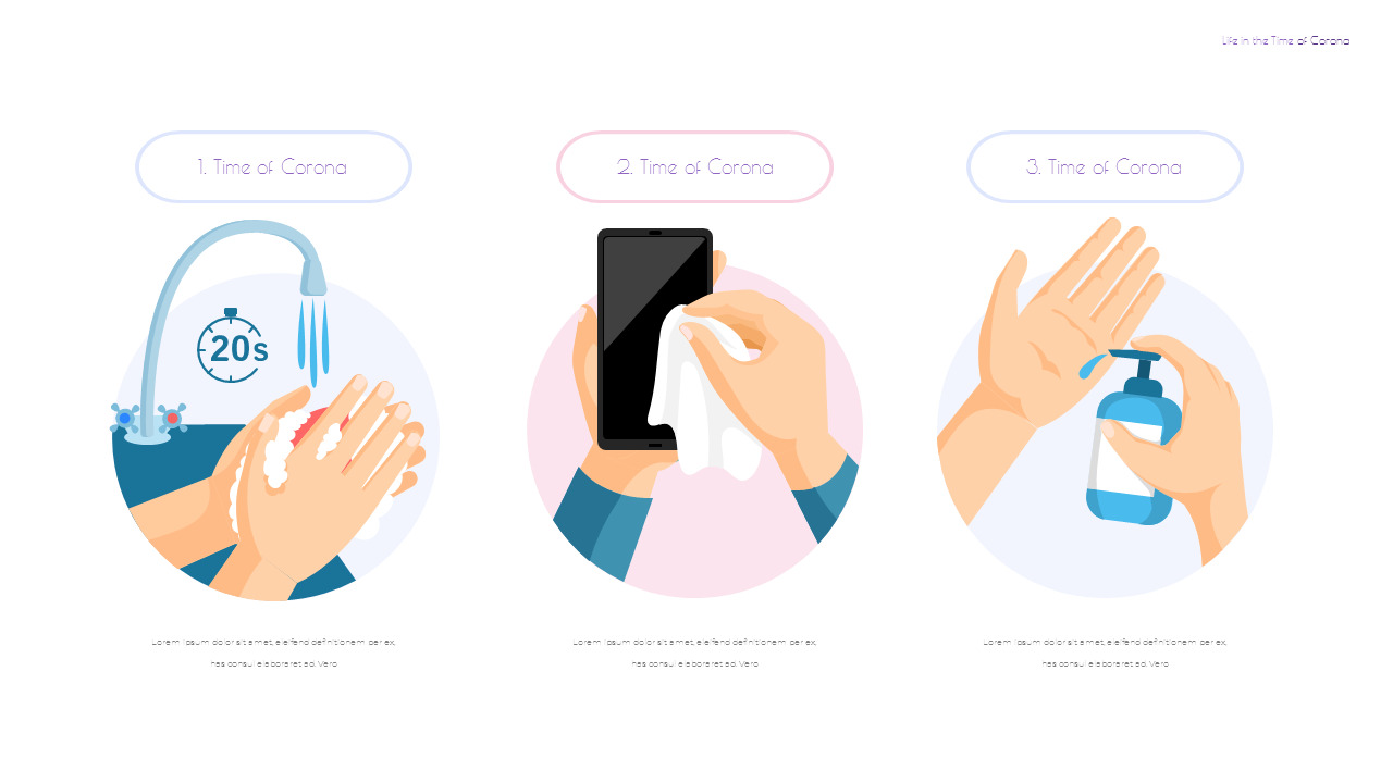 Living with Covid-19 Simple Google Slides
