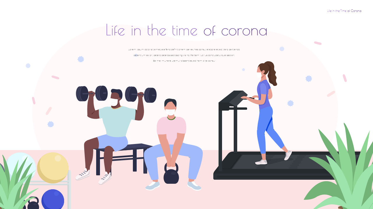 Living with Covid-19 Simple Google Slides