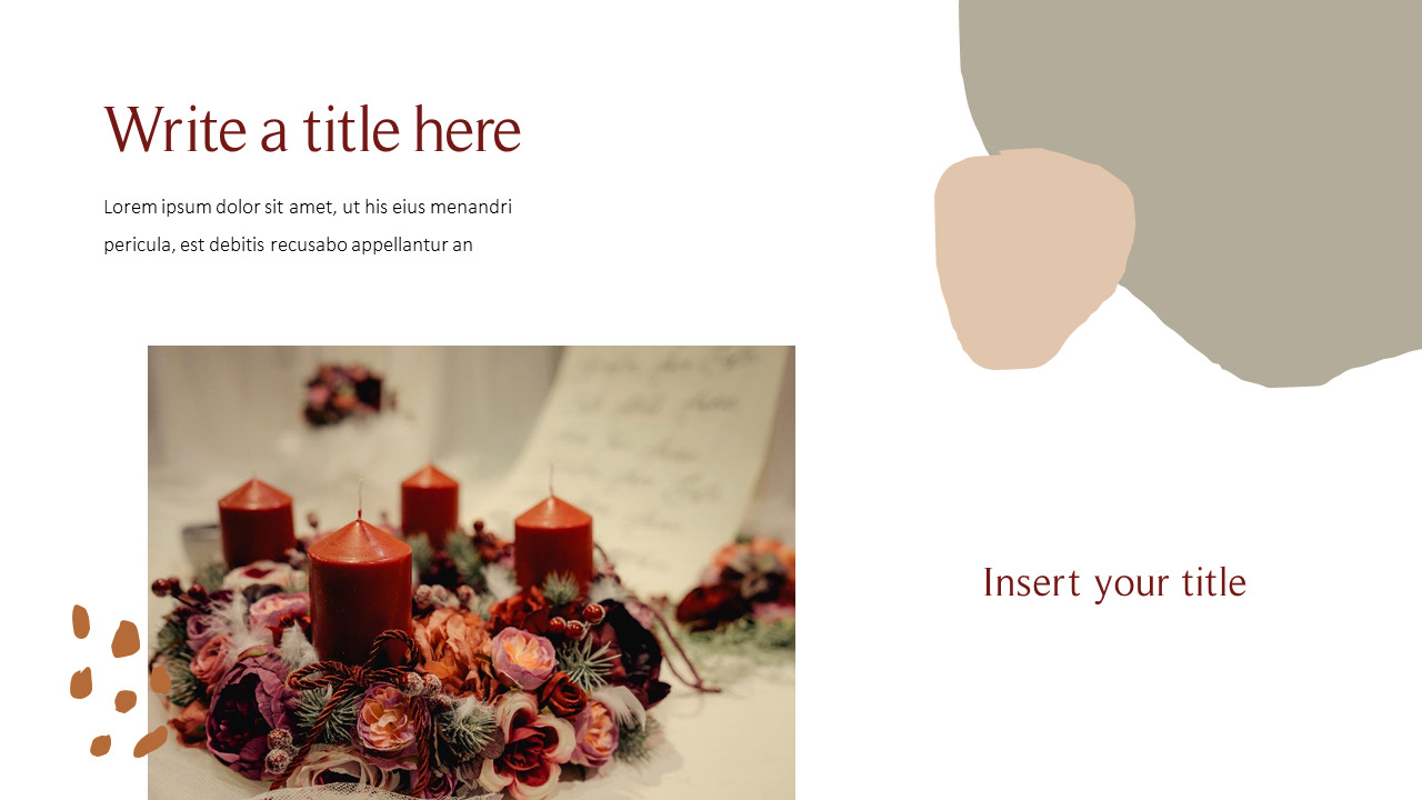 Candle Easy Presentation Template|Lifestyle|PPT