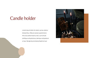 Candle Easy Presentation Template|Lifestyle|PPT