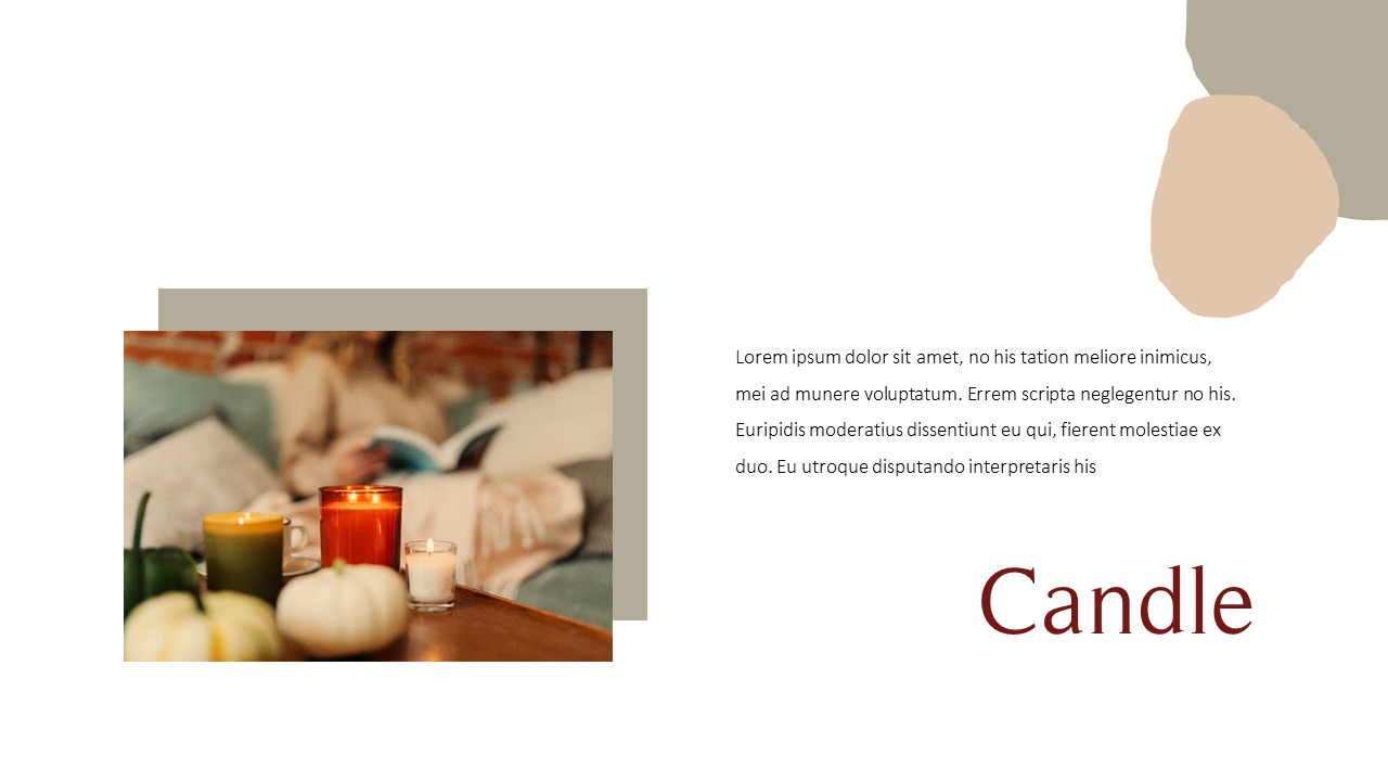 Candle Easy Presentation Template|Lifestyle|PPT