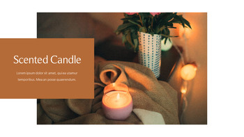 Candle Easy Presentation Template|Lifestyle|PPT