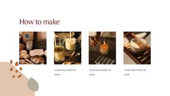Candle Easy Presentation Template|Lifestyle|PPT