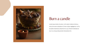 Candle Easy Presentation Template|Lifestyle|PPT