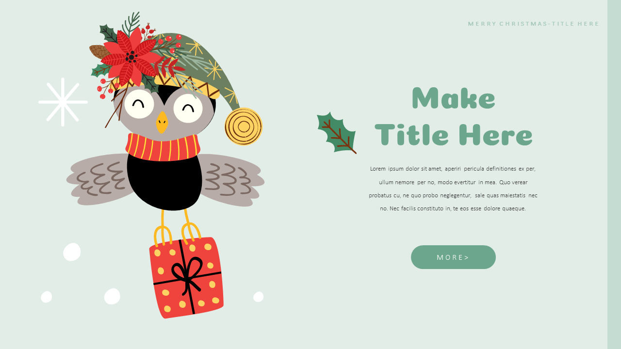 Happy Christmas Presentation Design|Lifestyle|PPT Templates
