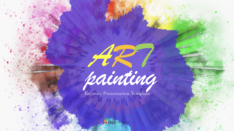 Art Painting Simple Keynote Template