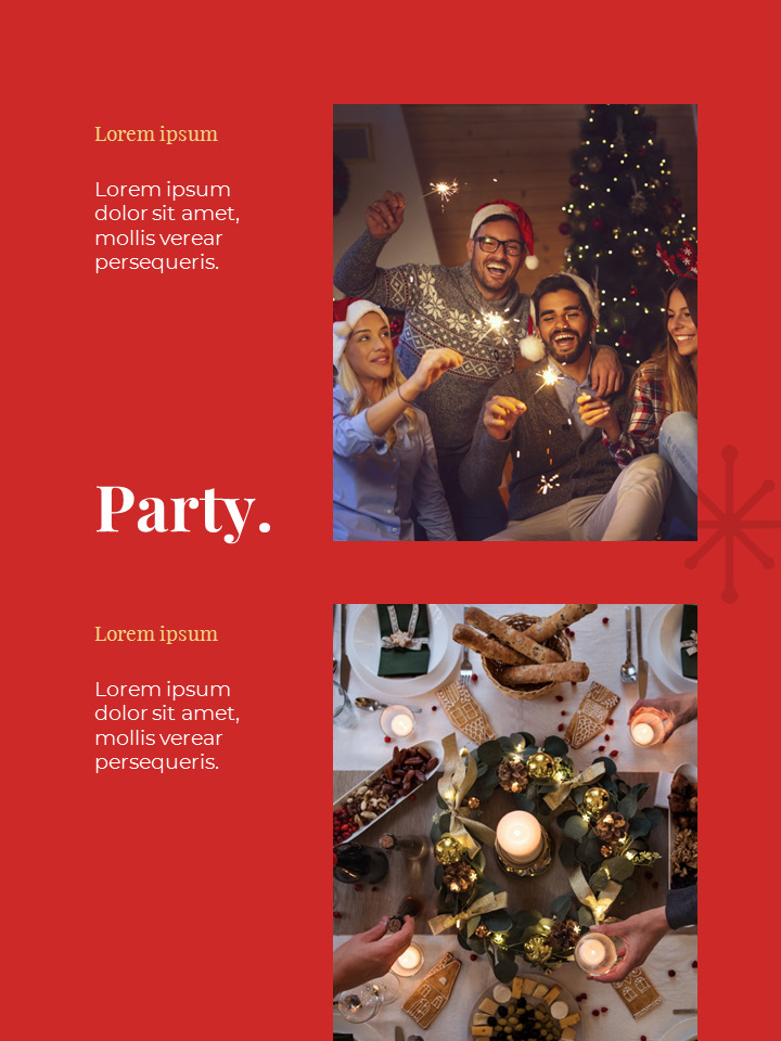 Merry Christmas Together presentation slides ppt