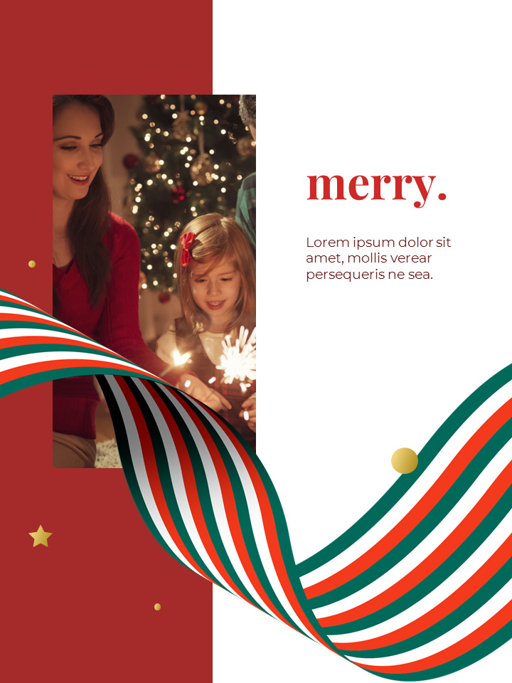 Merry Christmas Together presentation slides ppt
