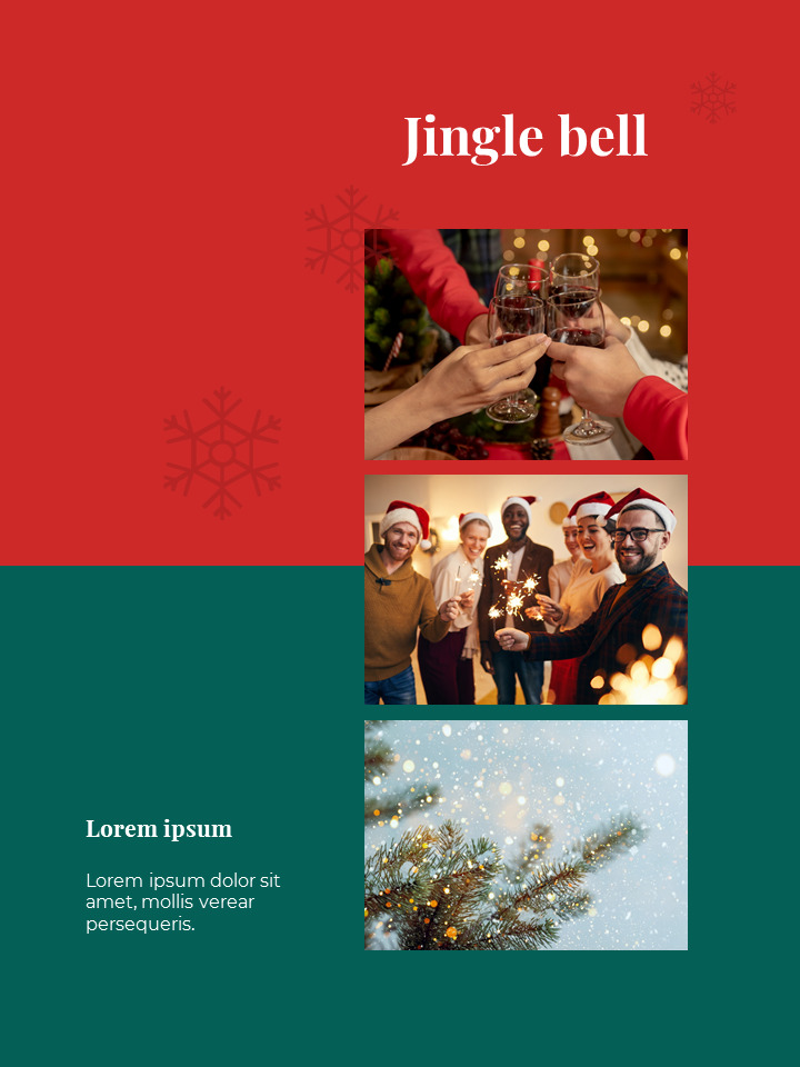 Merry Christmas Together presentation slides ppt