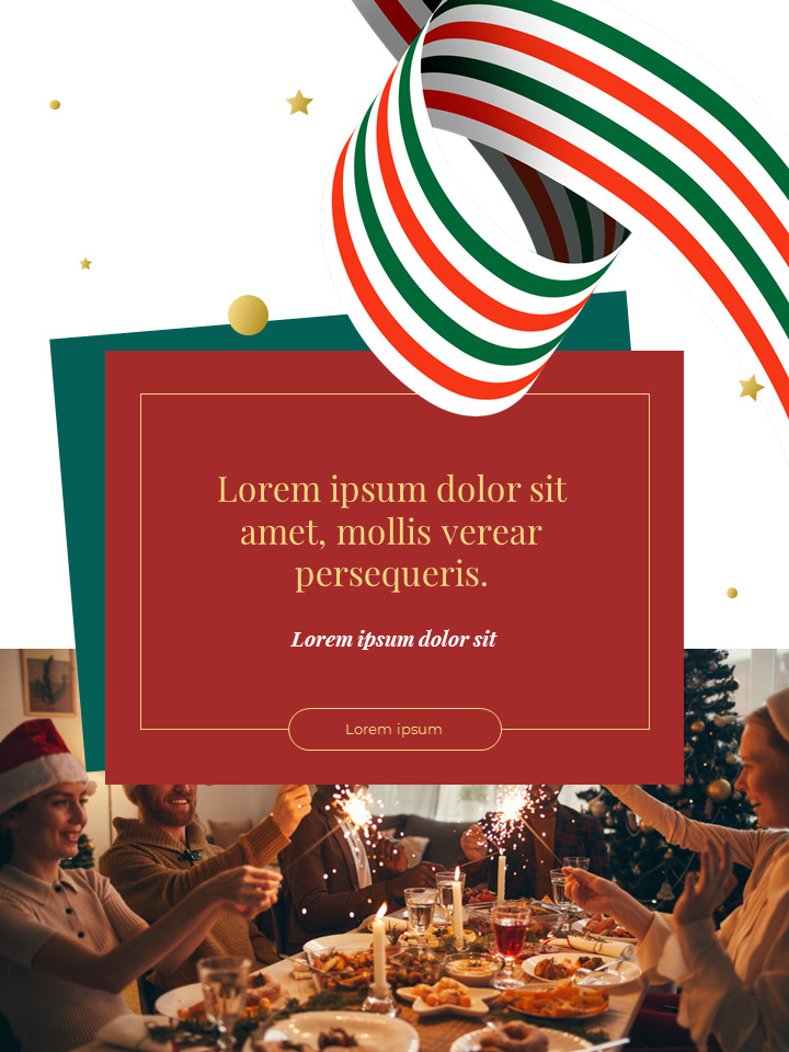 Merry Christmas Together presentation slides ppt