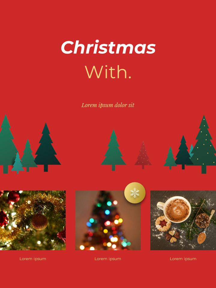 Merry Christmas Together presentation slides ppt