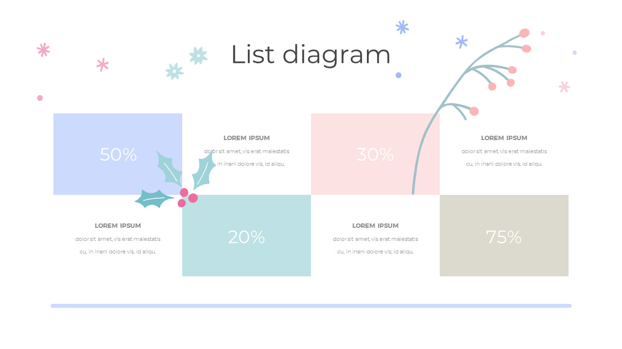 Felices Fiestas Plantillas de PowerPoint Diseño multipropósito