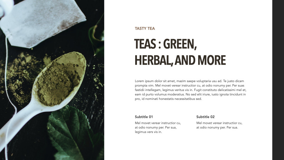 Tasty Tea Keynote Examples|Lifestyle
