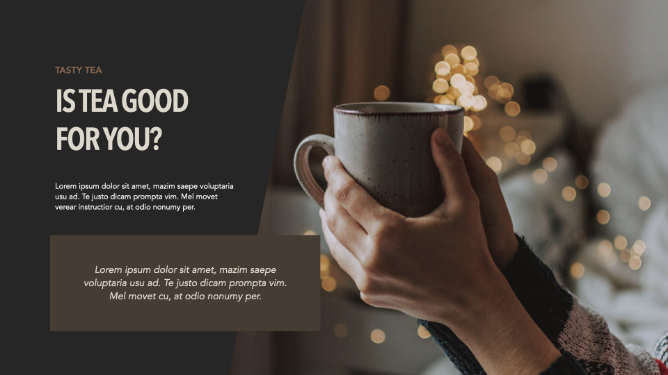 Tasty Tea Keynote Examples|Lifestyle