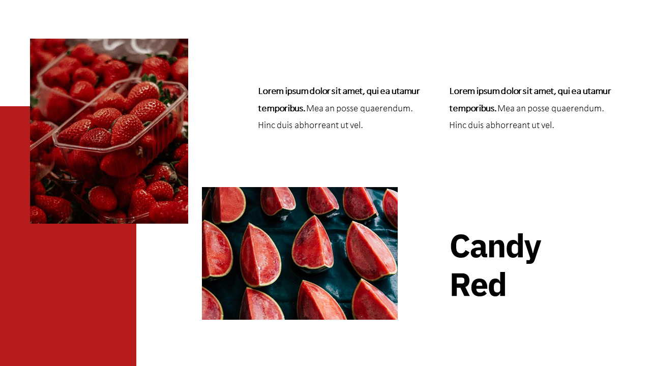 Red Simple Slides Templates|Lifestyle|Google